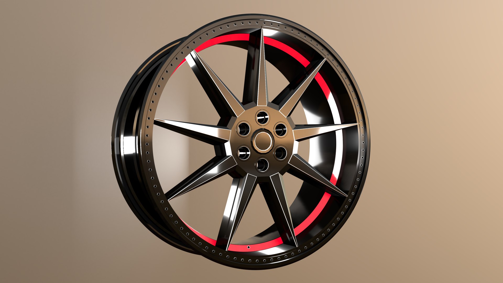 Car wheel rim Single Mesh model - TurboSquid 1749795