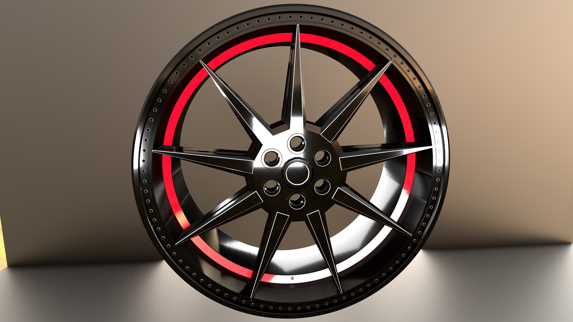 Car wheel rim Single Mesh model - TurboSquid 1749795