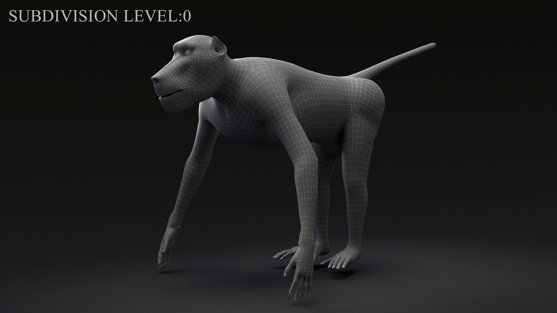 Realistic Baboon 3D Model - TurboSquid 1499122