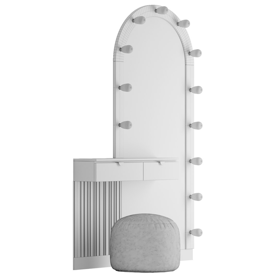 Dressing Table With Lighting 3D - TurboSquid 2107837