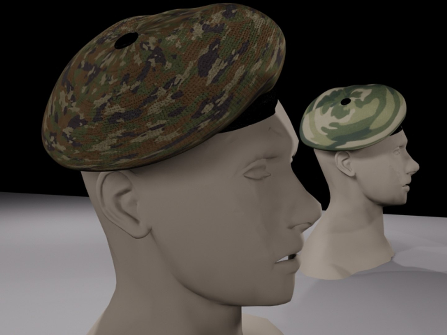beret maps 3d model
