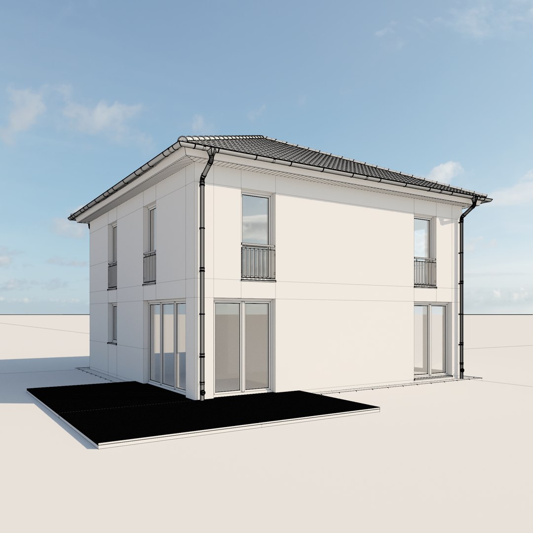 3D Basic House Model - TurboSquid 1971936