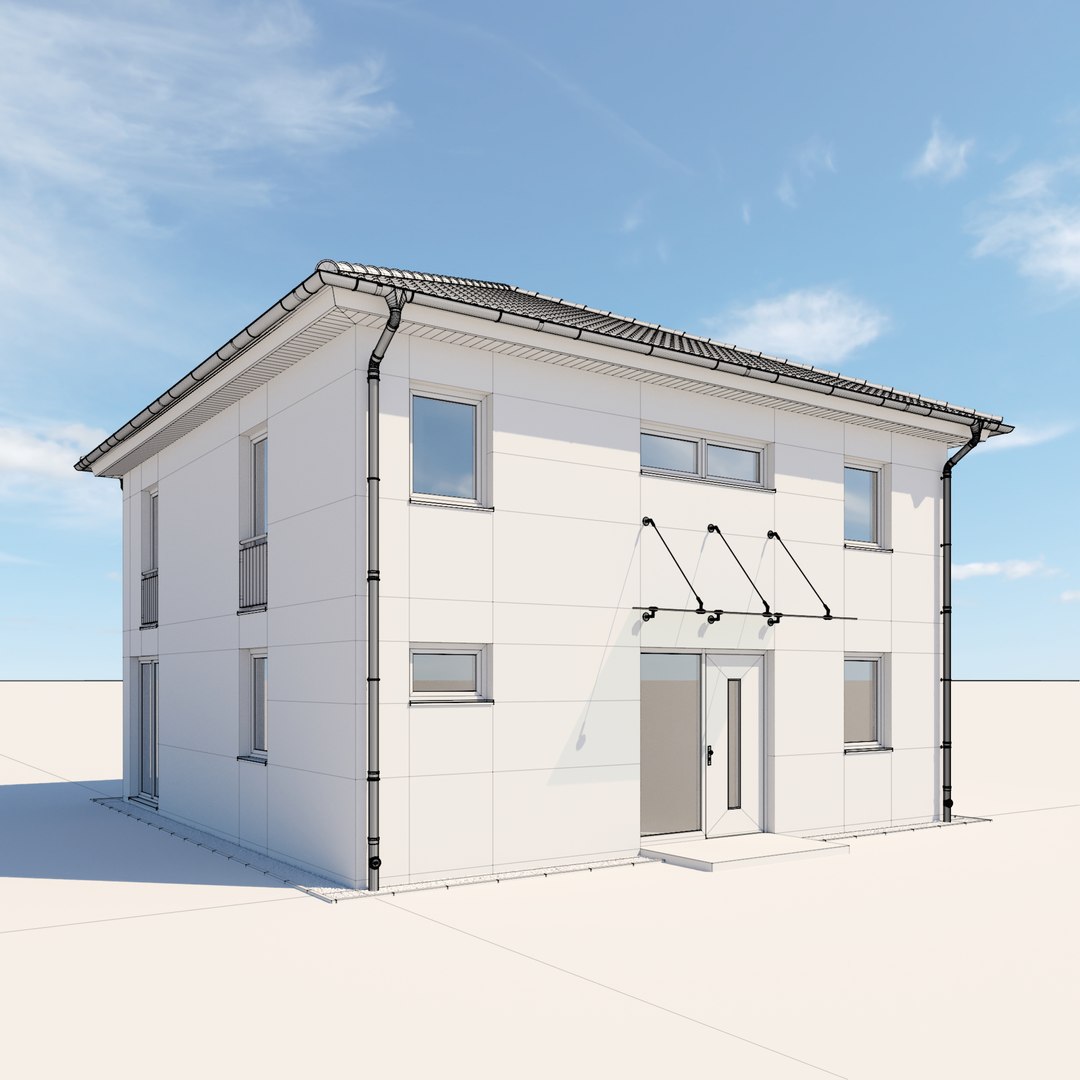 3D Basic House Model - TurboSquid 1971936