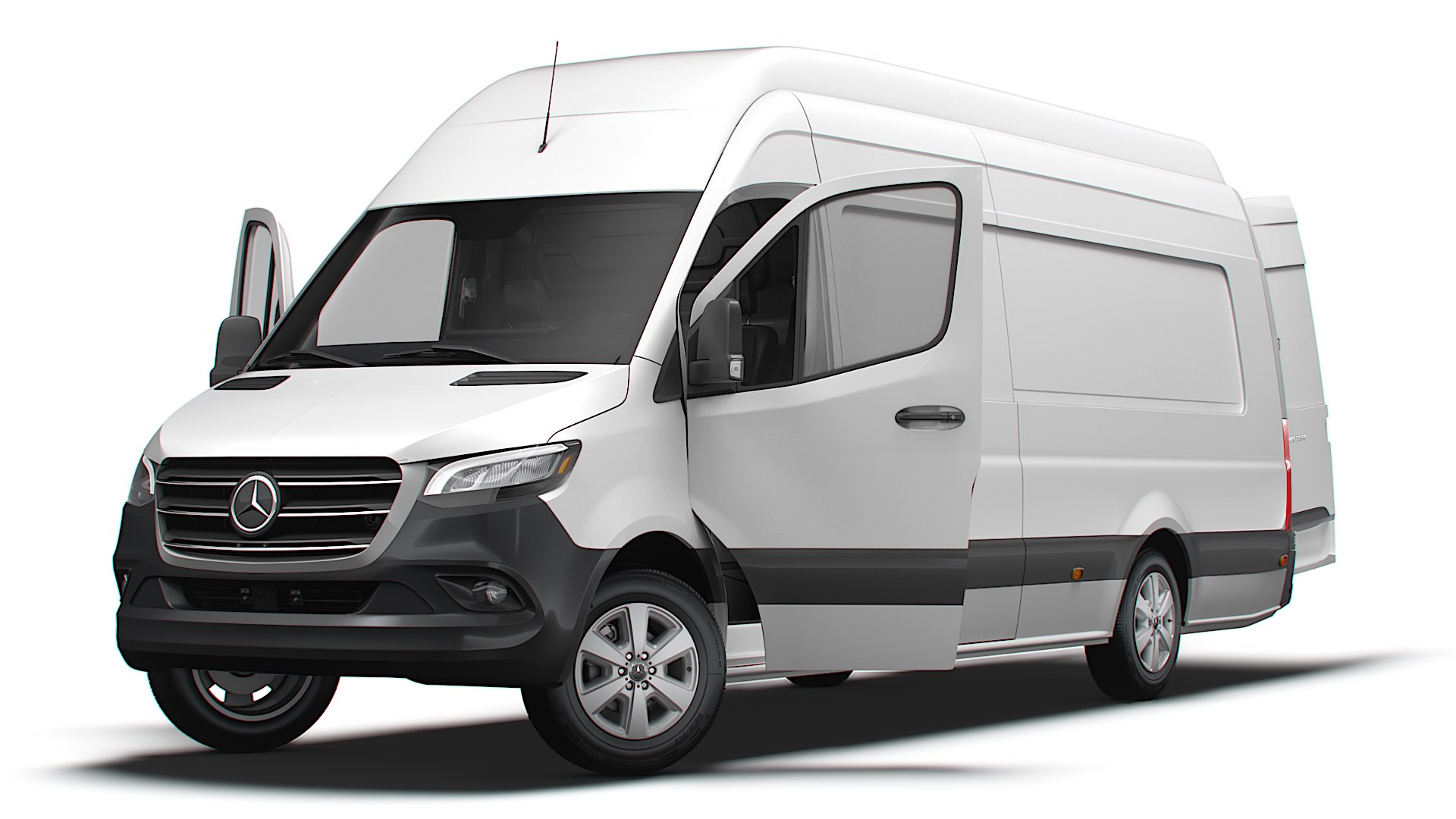 3D Mercedes Benz Sprinter Panel Van L4H3 RWD HQInterior 2024 Model ...