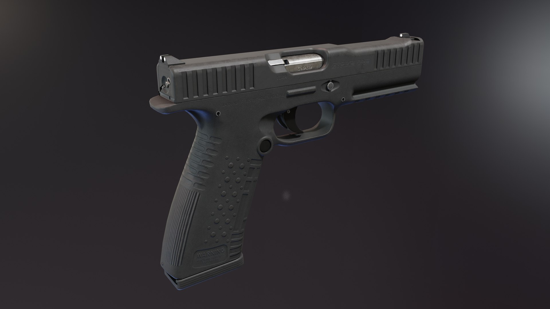 3D Model Strike One Pistol - TurboSquid 2077862