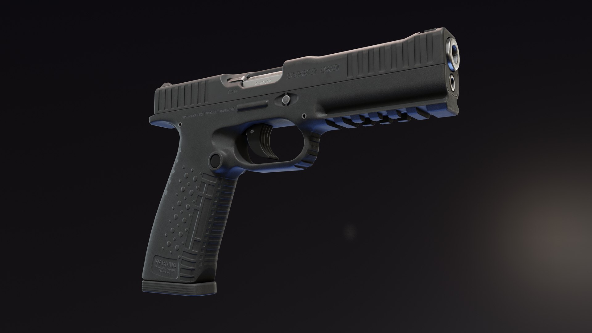 3D Model Strike One Pistol - TurboSquid 2077862