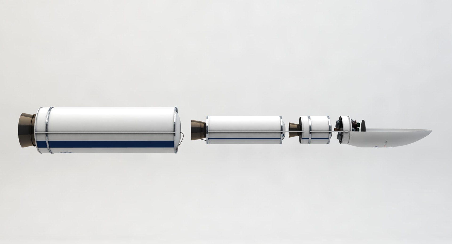 3d Model Vega Rocket