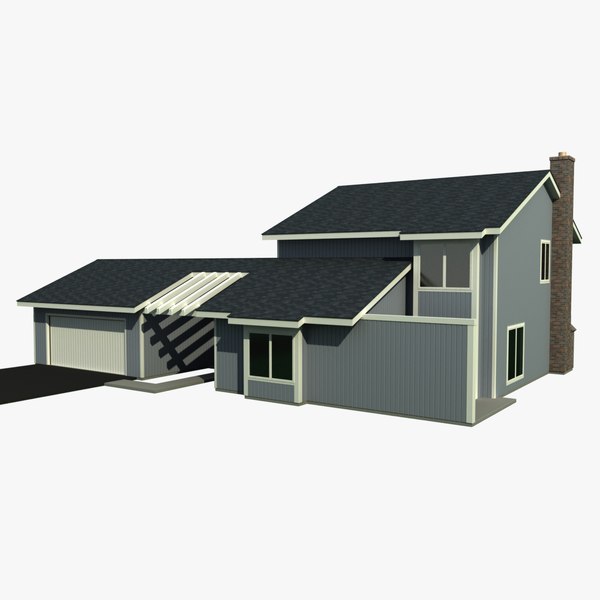 modelo 3d Casa de dos pisos A1008H - TurboSquid 384973