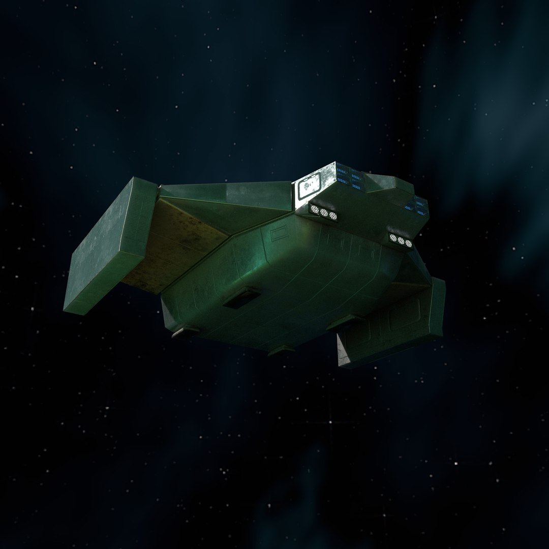 3D space cargo ship 2 model - TurboSquid 2057630