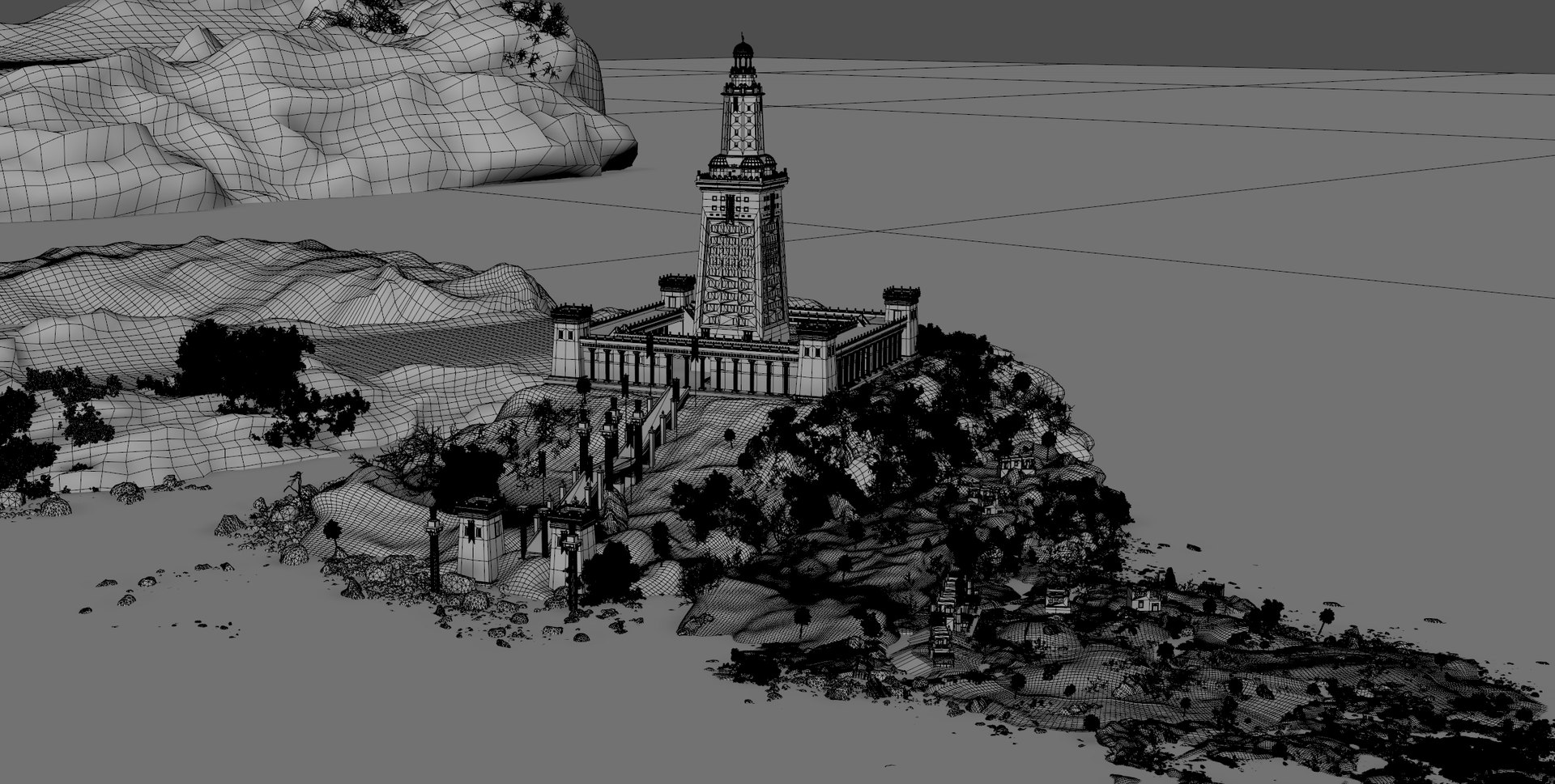 Lighthouse Of Alexandria 3D Model - TurboSquid 1940527