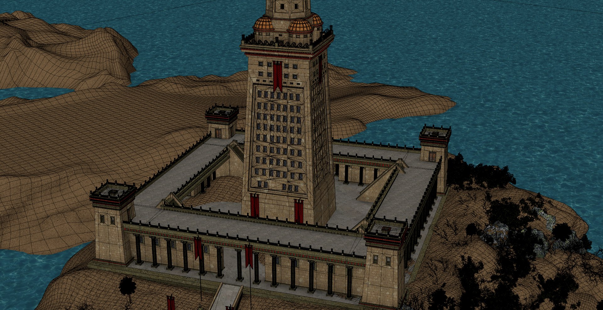 Lighthouse Of Alexandria 3D Model - TurboSquid 1940527