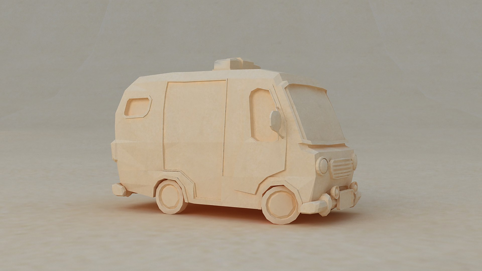 3D model Origami cars cartoon police cars toy ambulances - TurboSquid ...