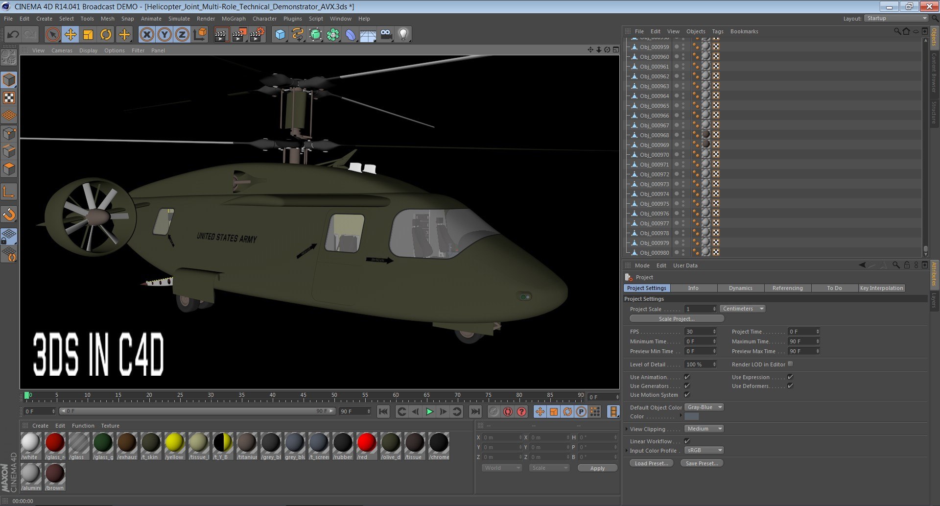 3dsmax Jmr-td Joint Multi-role Helicopter