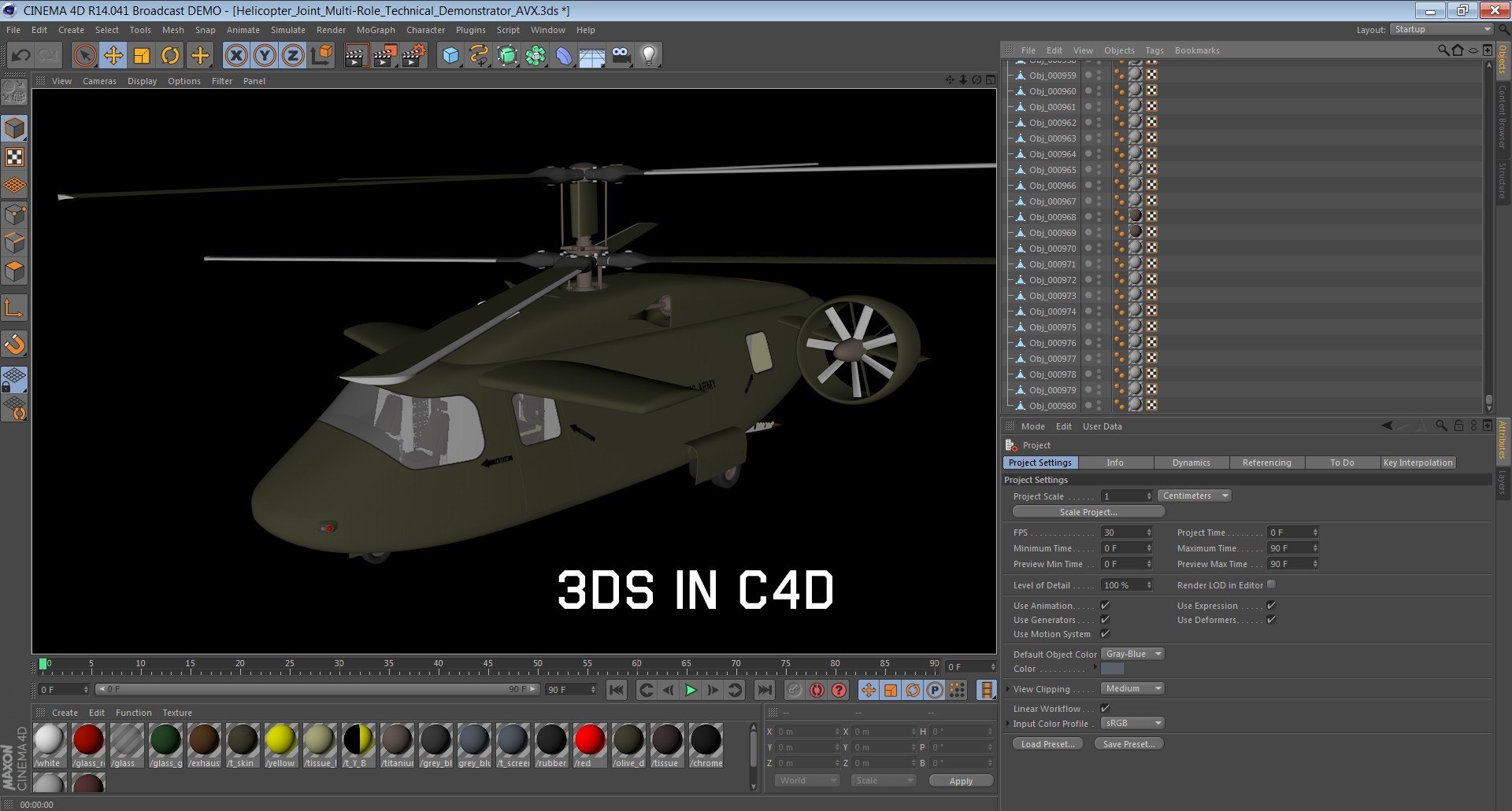 3dsmax Jmr-td Joint Multi-role Helicopter