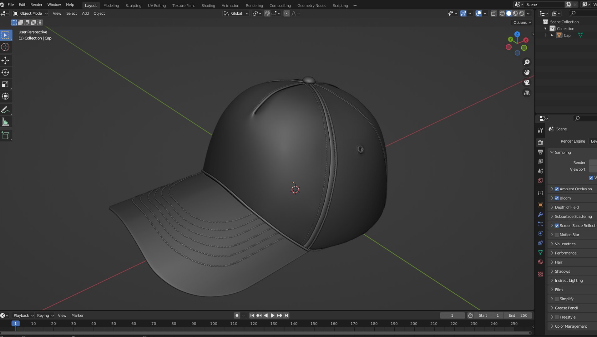 Cap 3D Model - TurboSquid 1906605