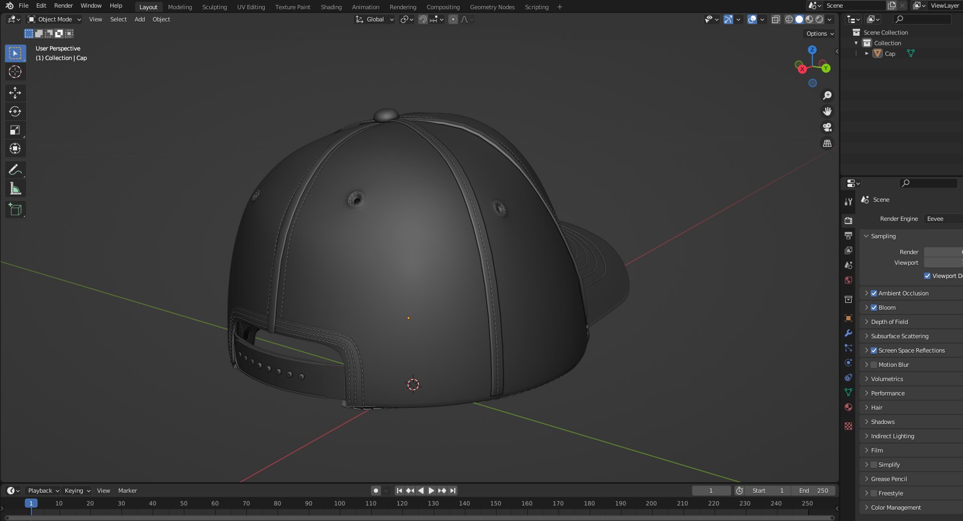 Cap 3D Model - TurboSquid 1906605