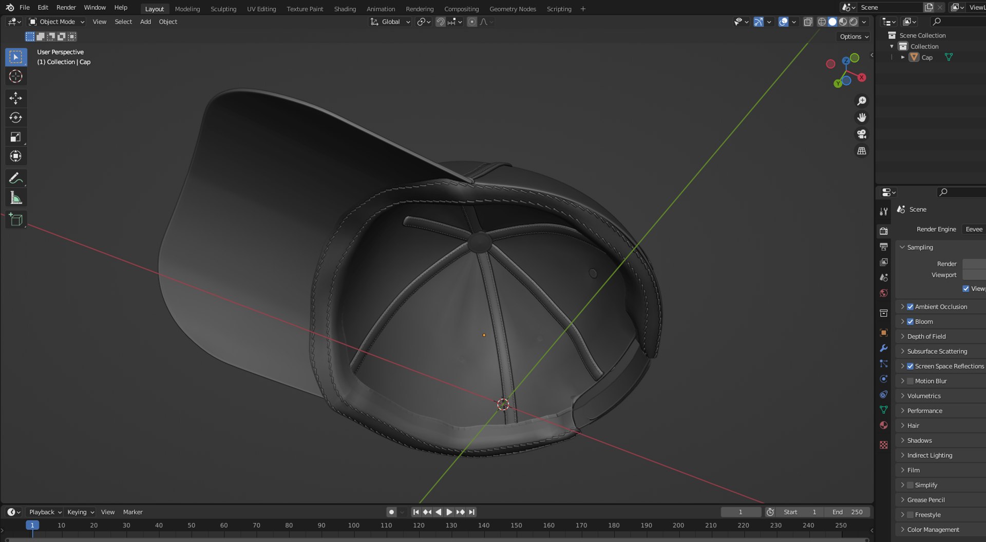 Cap 3D Model - TurboSquid 1906605