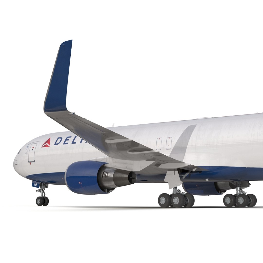 Boeing 767-300f Delta Air Lines 3d Model