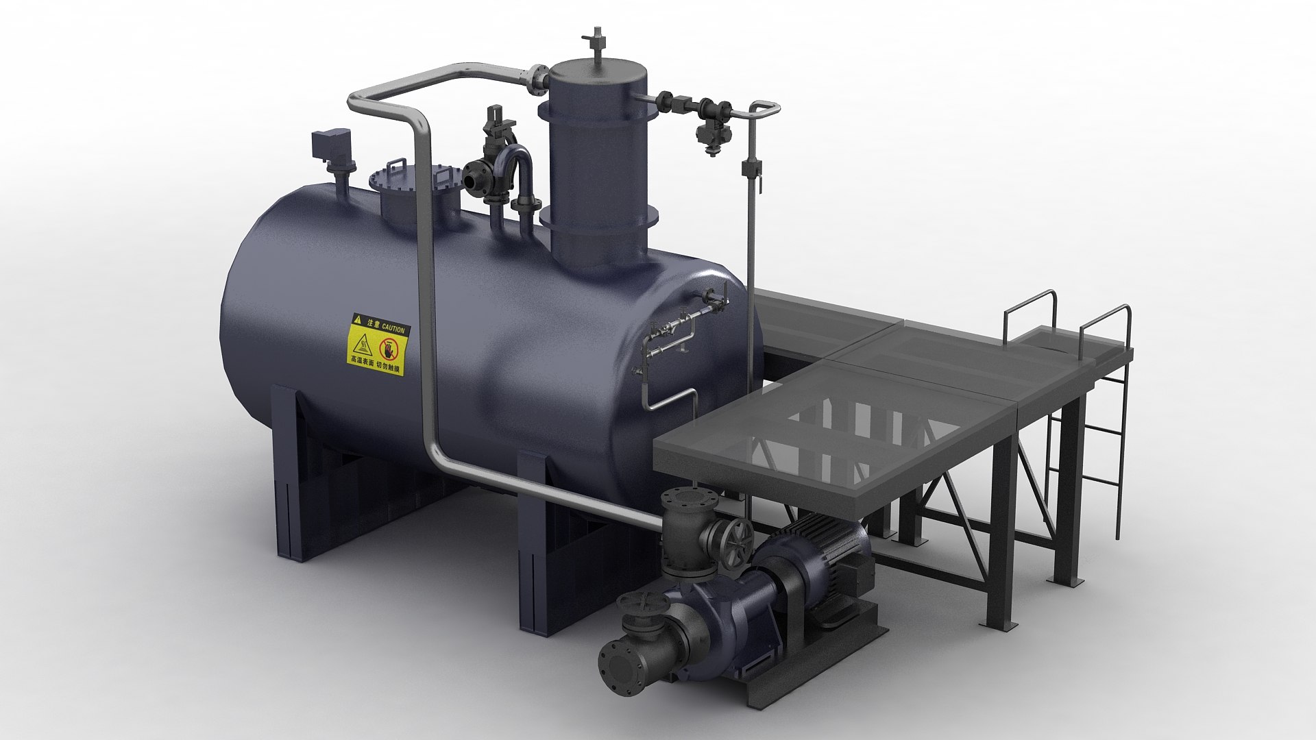 3D Model Boiler Distillation Valve Water Pump Chlorination - TurboSquid ...
