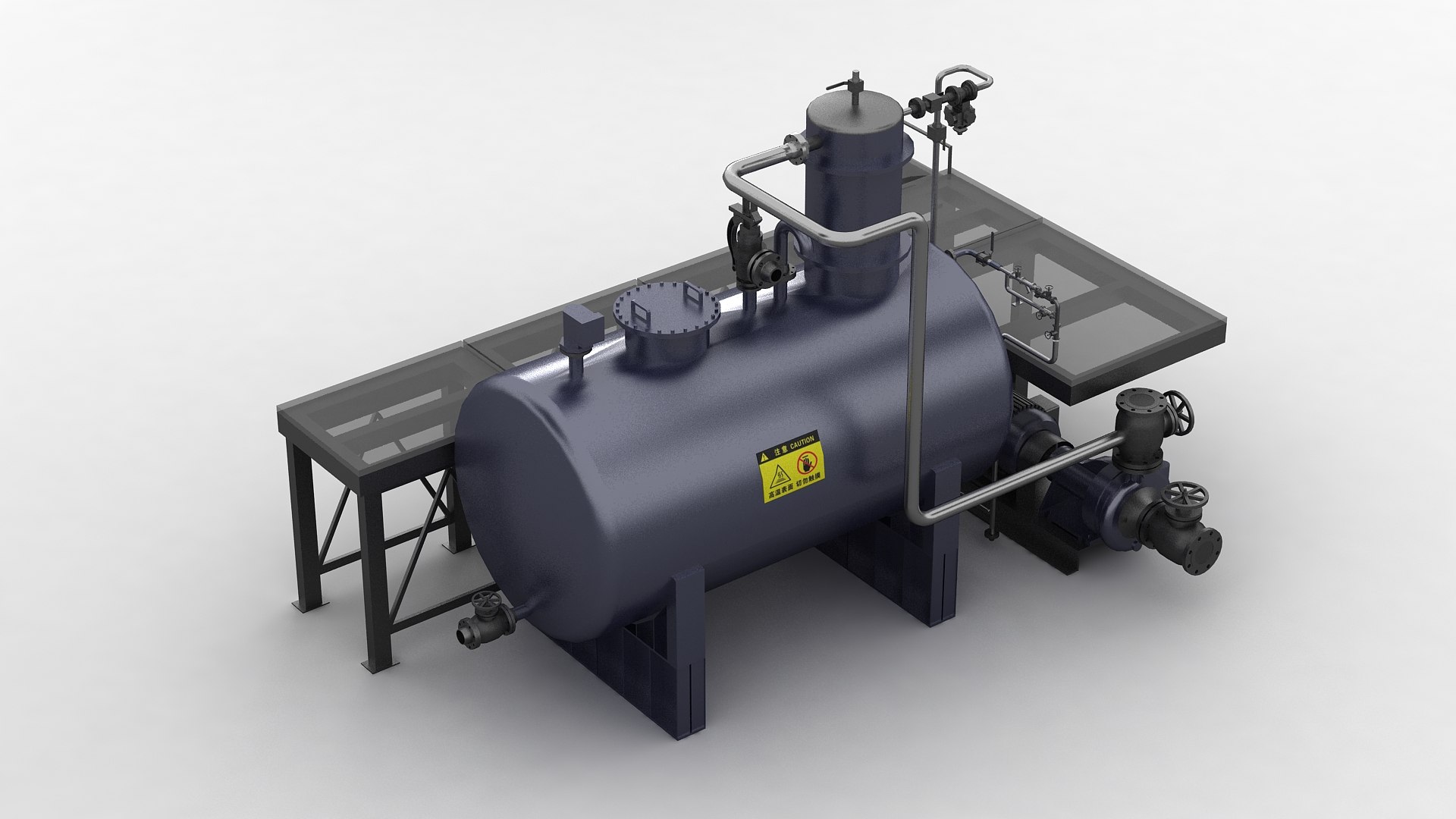 3D Model Boiler Distillation Valve Water Pump Chlorination - TurboSquid ...