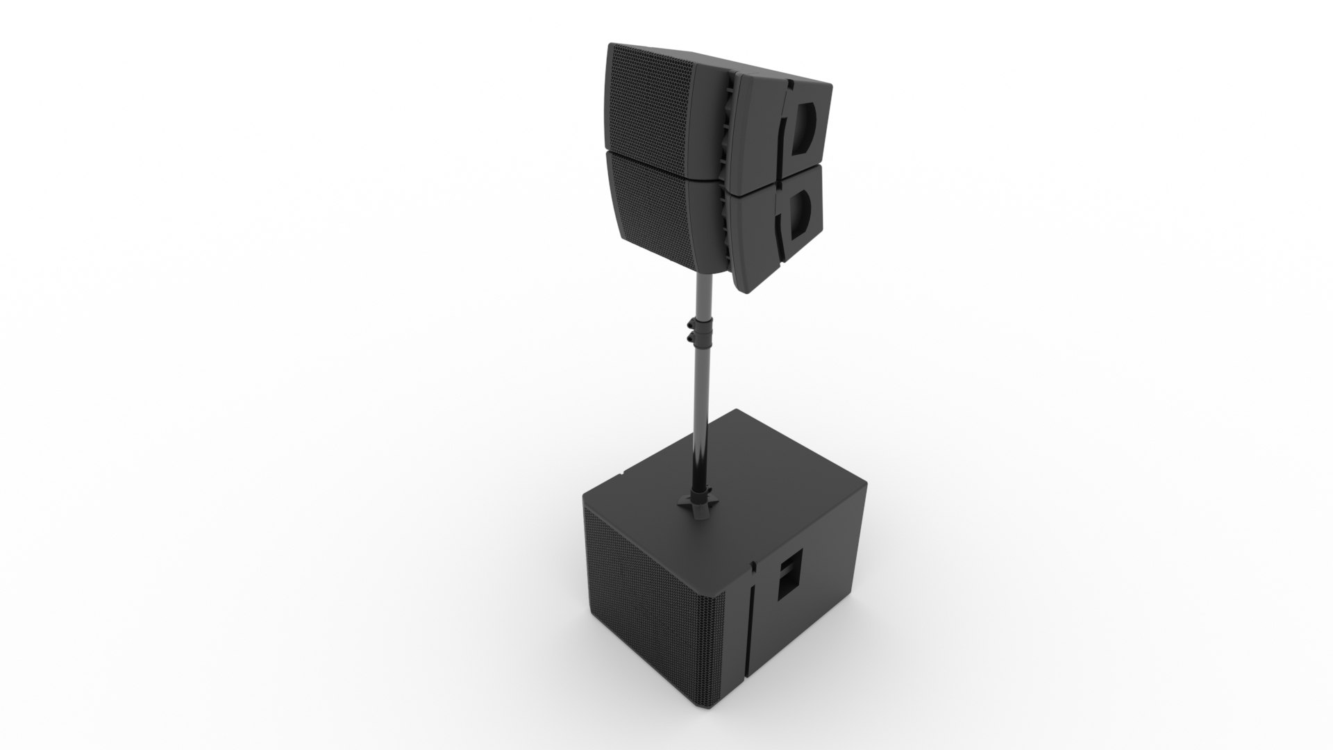 3D Concert Sound System Line Array JBL VRX Model - TurboSquid 2119000