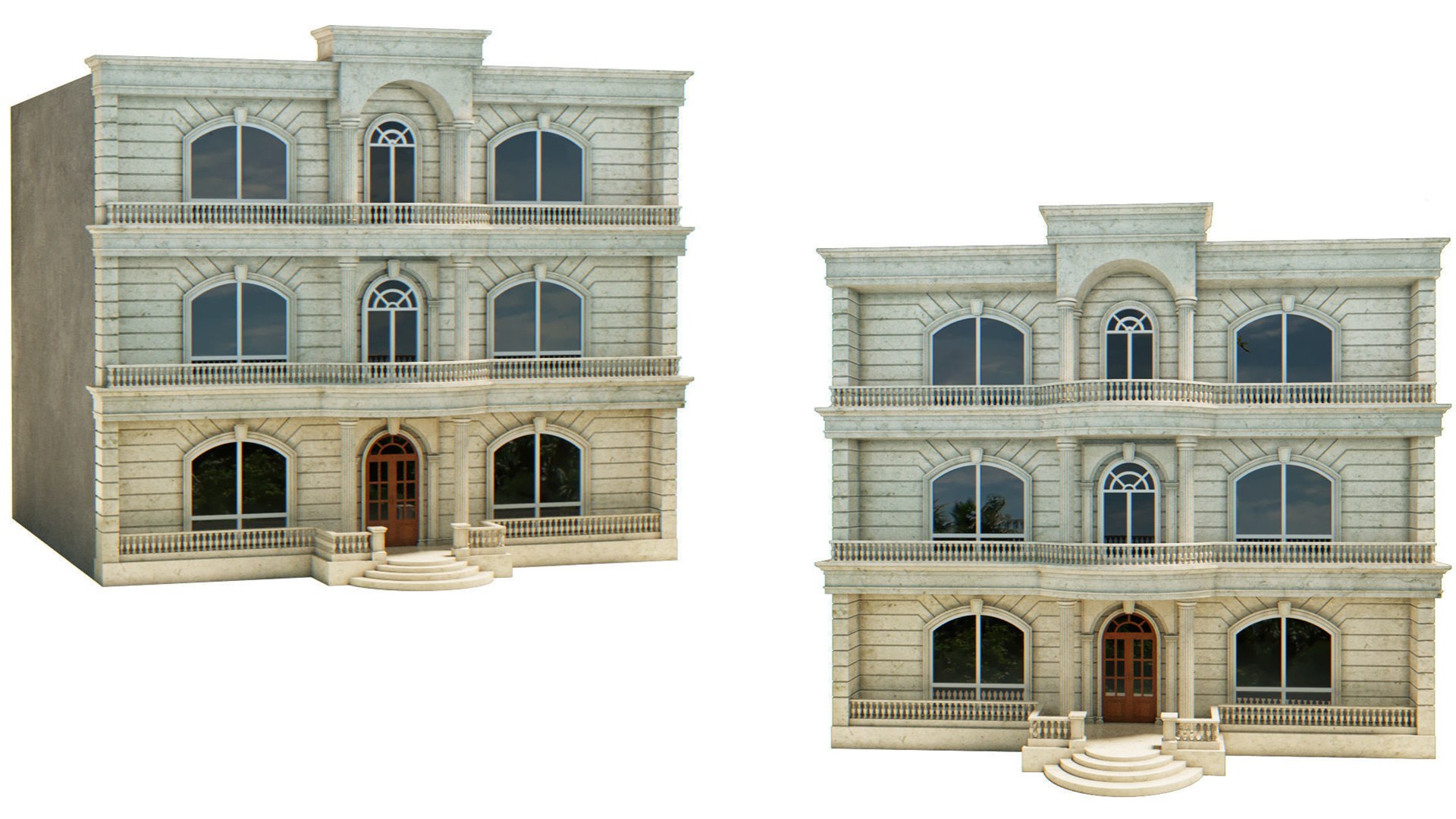 Mansion Model - TurboSquid 2337762
