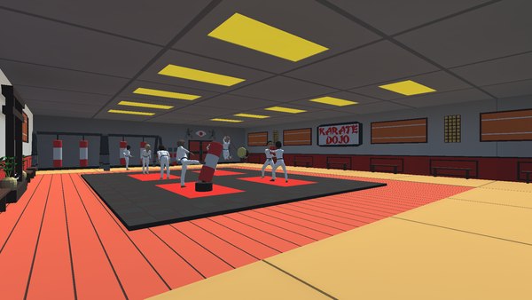 9t5 Low Poly Karate Dojo Modelo 3D - TurboSquid 1684371