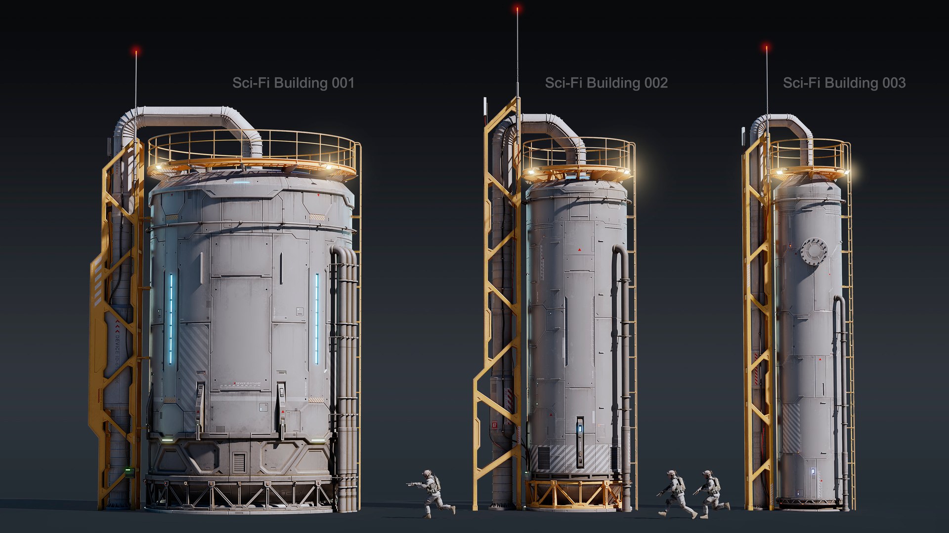 Sci-Fi Building 003 Industry 3D - TurboSquid 2157045