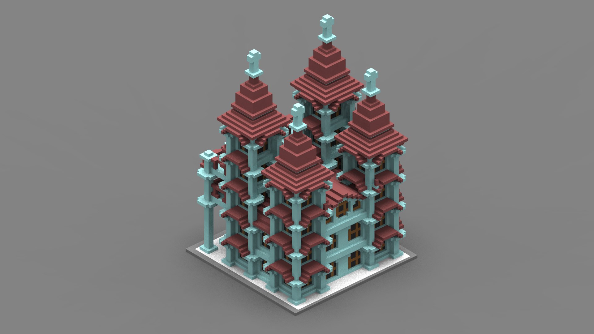 3D Voxel House - TurboSquid 1353186