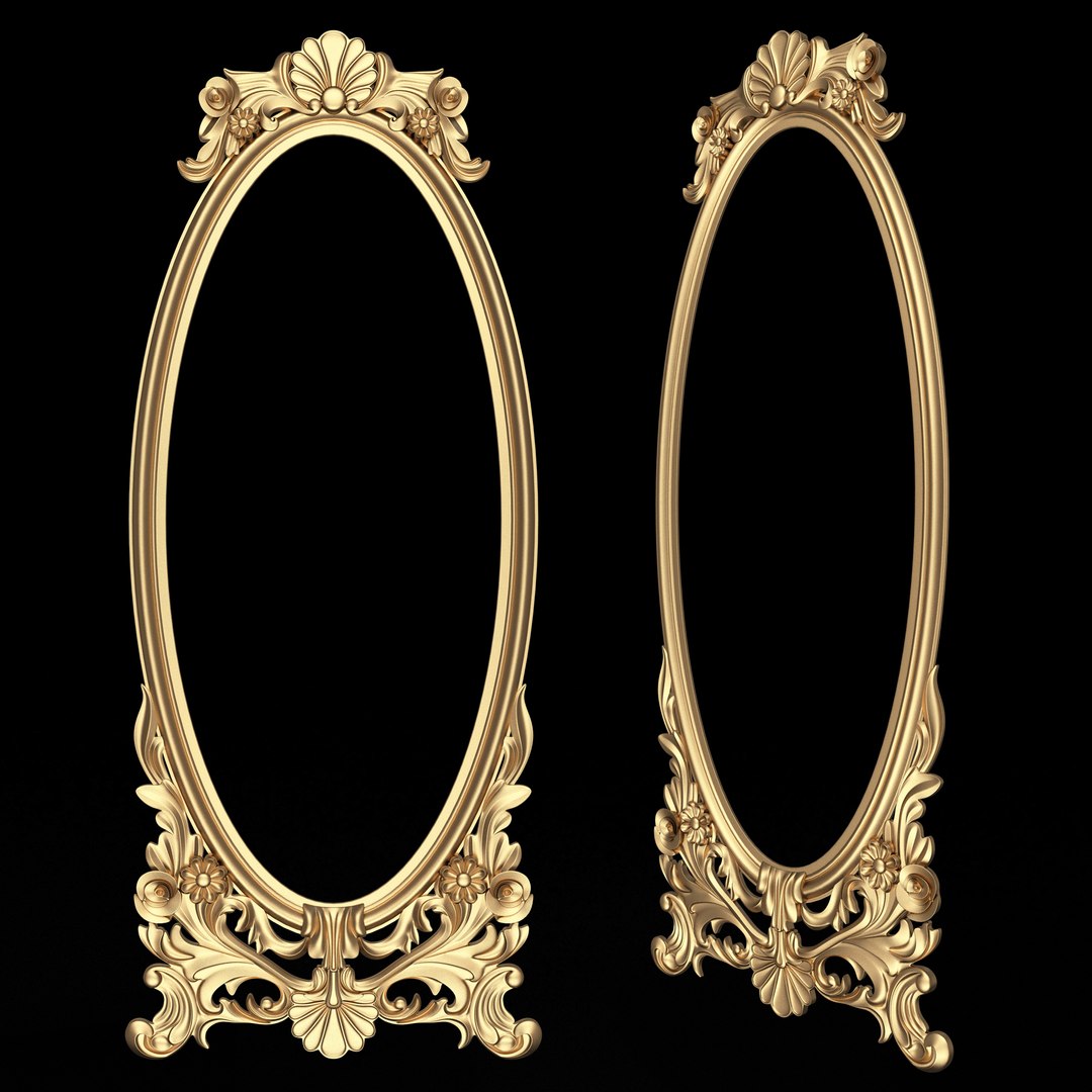 Classic Mirror 07 3D Model - TurboSquid 1964860