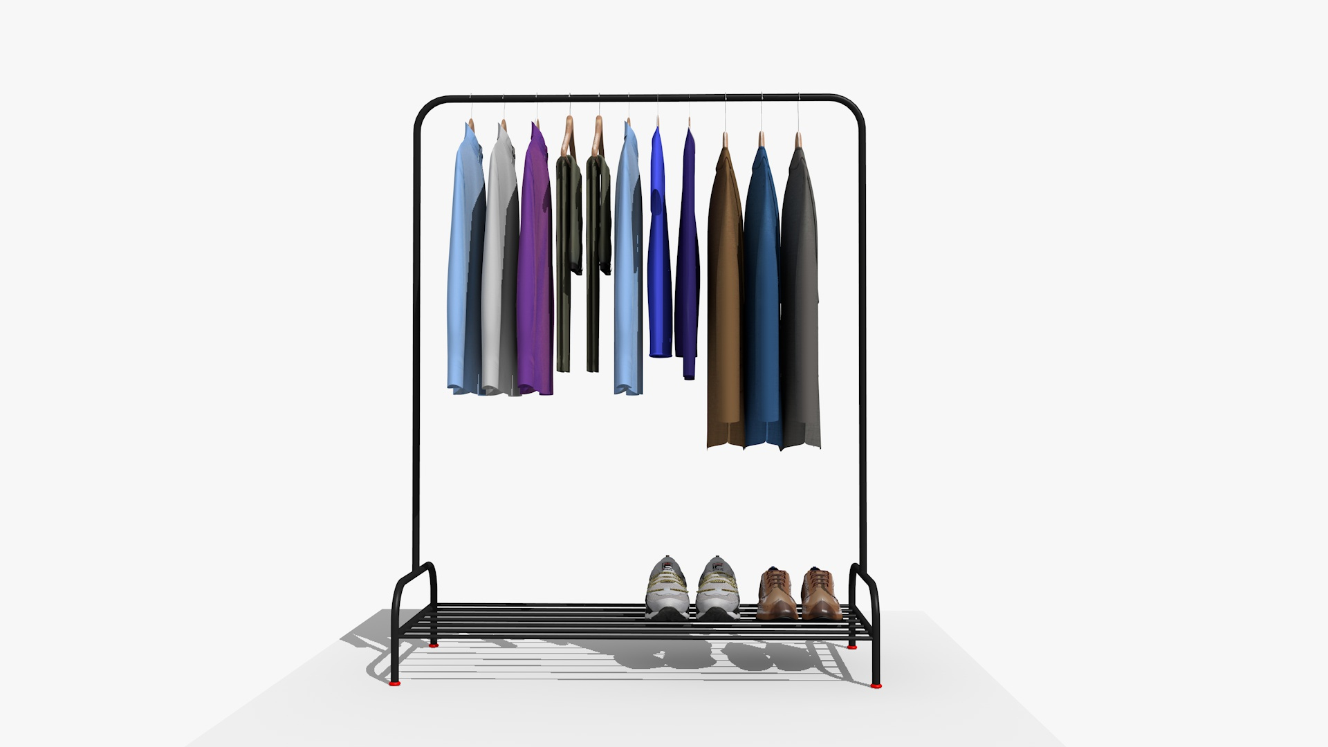 3D GENERIC CLOTHES RAIL - TurboSquid 1784883