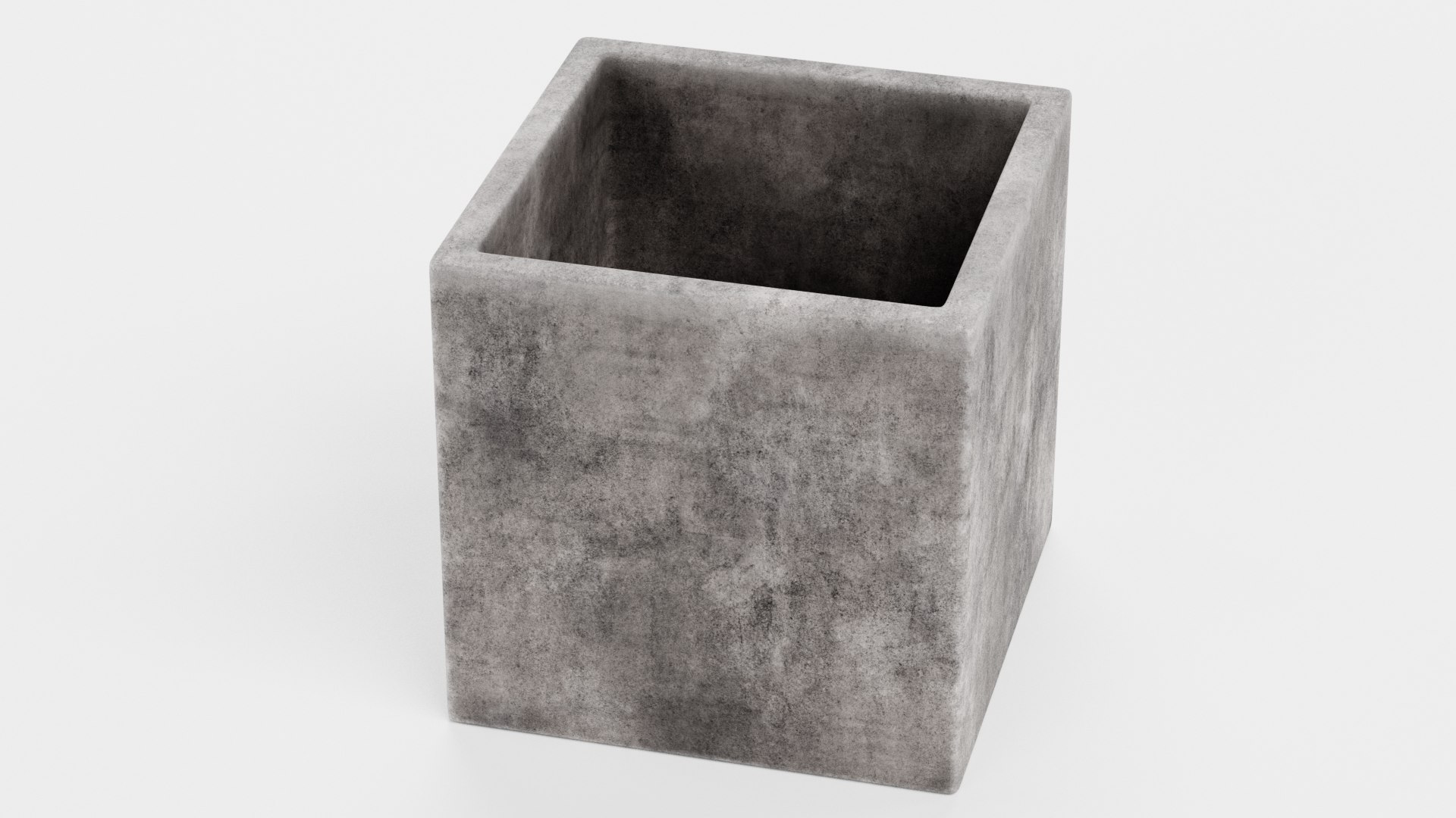 3D Model Concrete Flower Pot - TurboSquid 1652247
