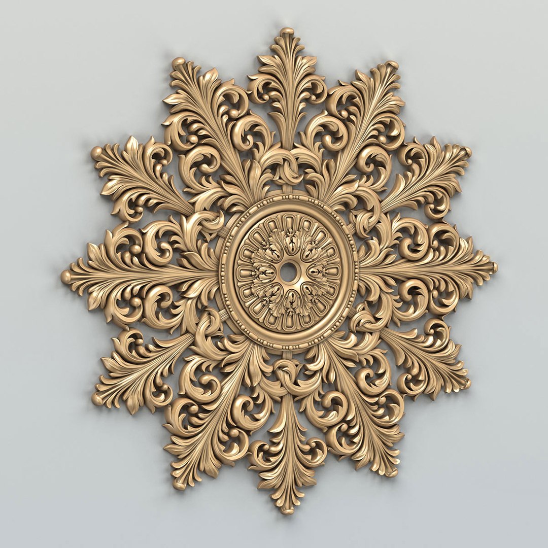 3D Model Cnc Rosette - TurboSquid 1658335