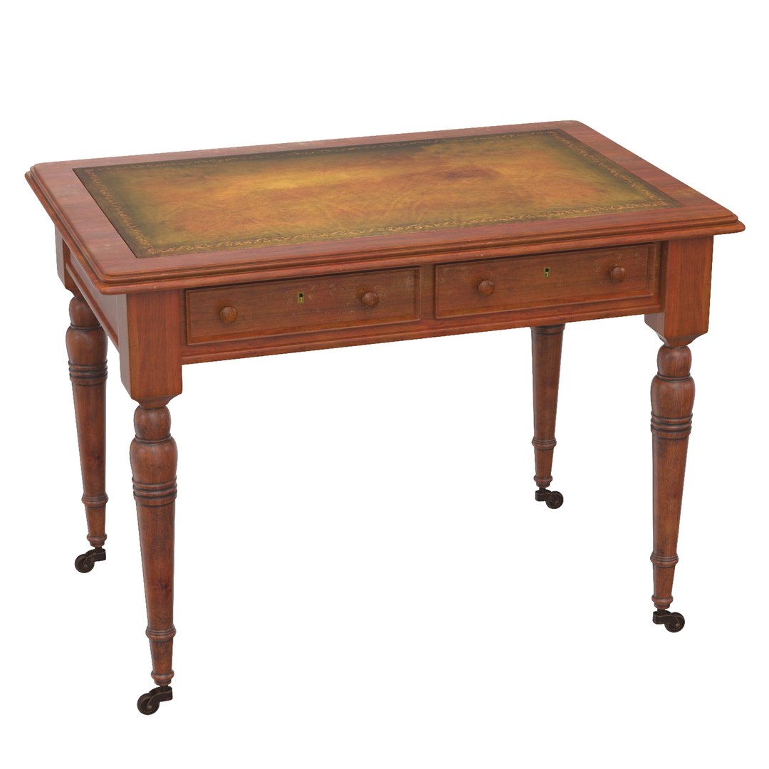 Antique Victorian Writing Table 3D Model - TurboSquid 2055643