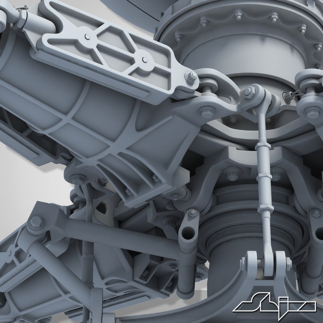 3d Model Apache Helicopter Propeller