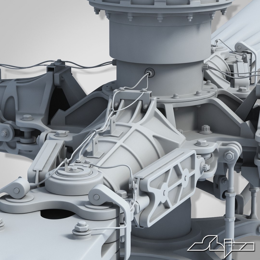 3d Model Apache Helicopter Propeller