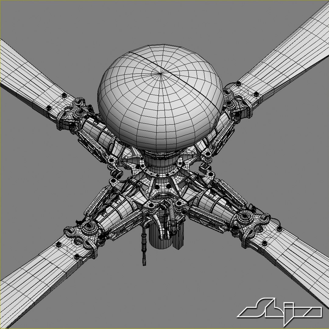 3d Model Apache Helicopter Propeller