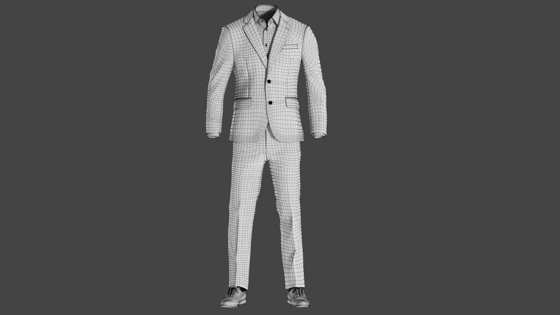 3D Mesh Men S Suit Model - TurboSquid 1674275