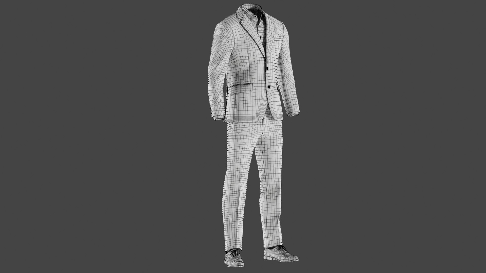 3D Mesh Men S Suit Model - TurboSquid 1674275