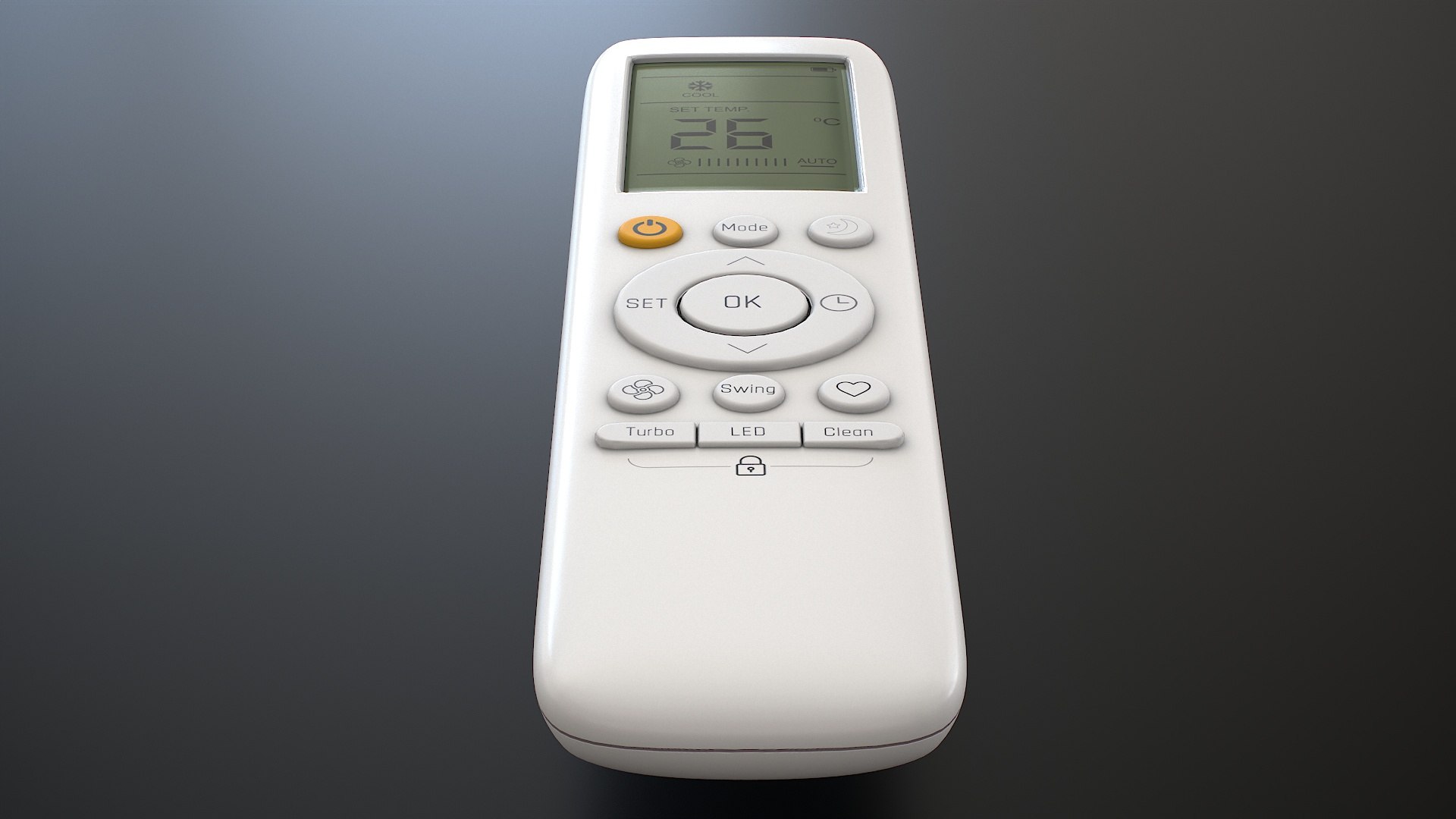 Air Conditioner Remote Control - AC Remote Low-poly 3D Model 3D Model ...