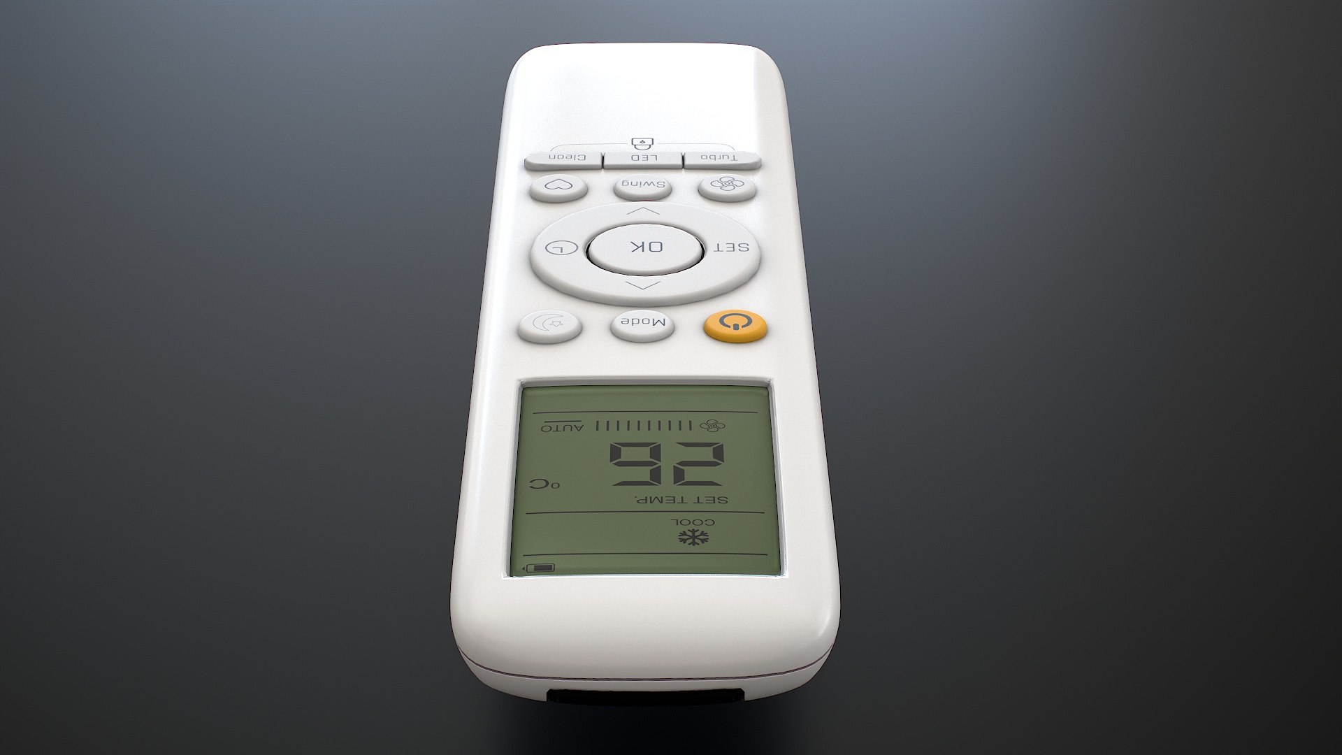 Air Conditioner Remote Control - AC Remote Low-poly 3D Model 3D Model ...