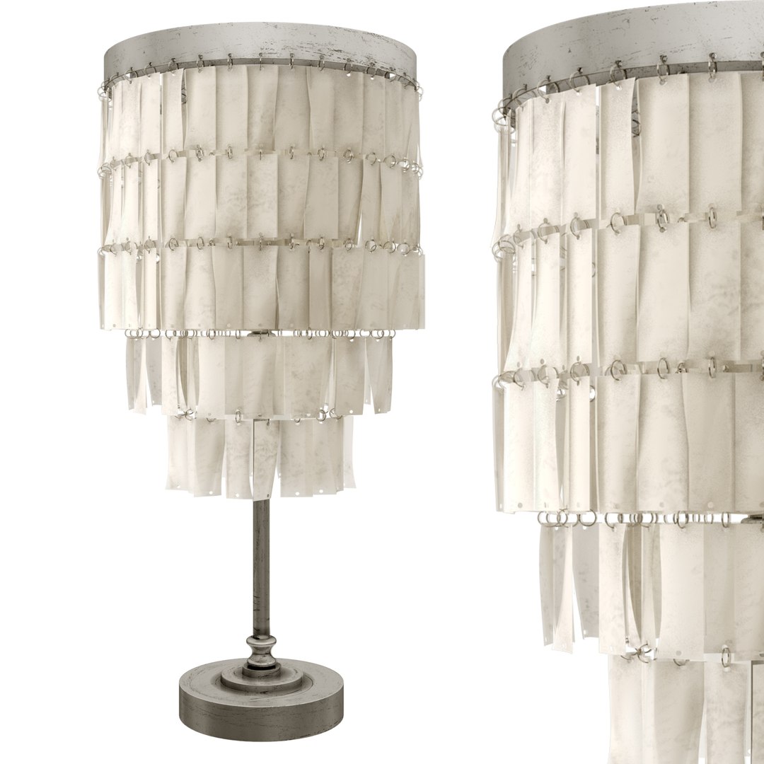 3D Skye Table Lamp - Aged Silver Model - TurboSquid 2142828