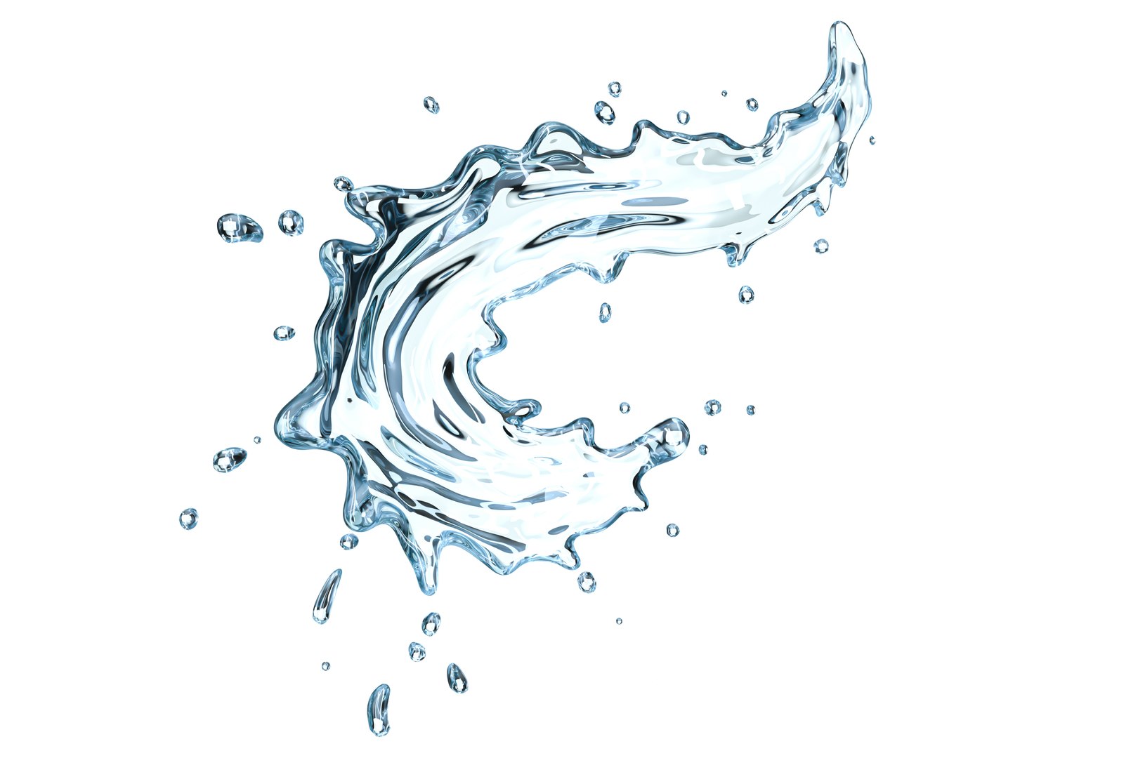 Water Curve Splash 3D Model - TurboSquid 2130359