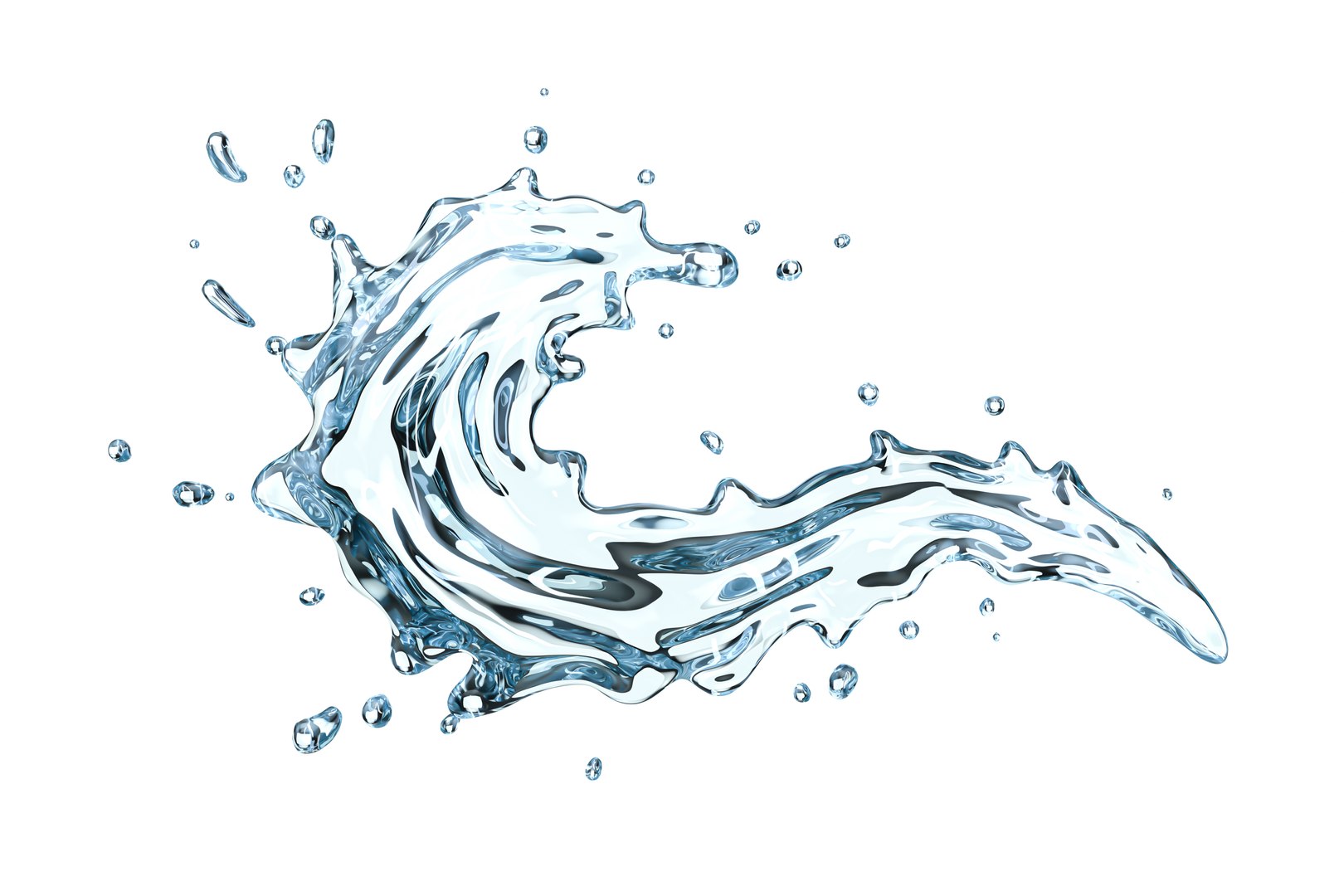 Water Curve Splash 3D Model - TurboSquid 2130359