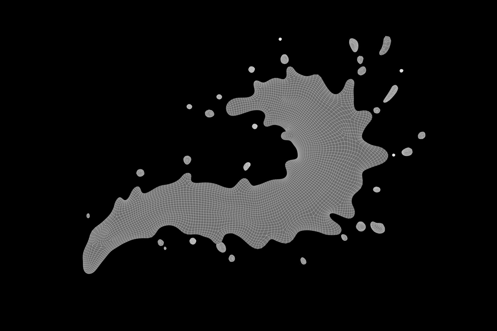 Water Curve Splash 3D Model - TurboSquid 2130359