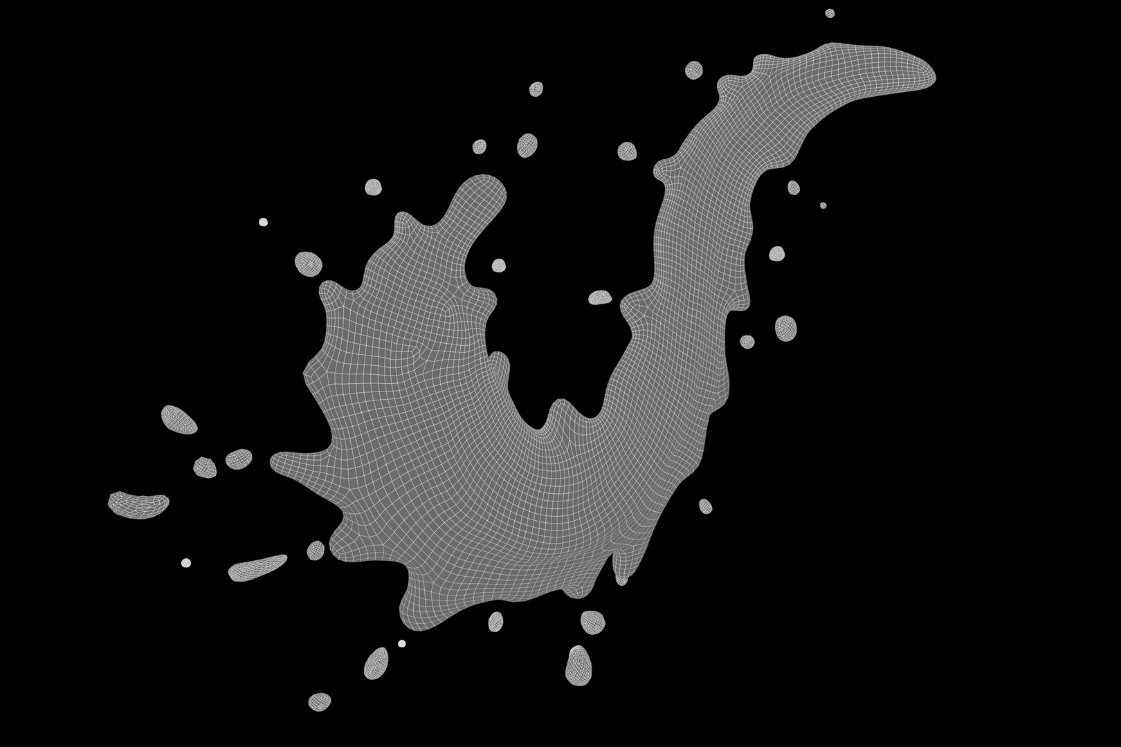 Water Curve Splash 3D Model - TurboSquid 2130359