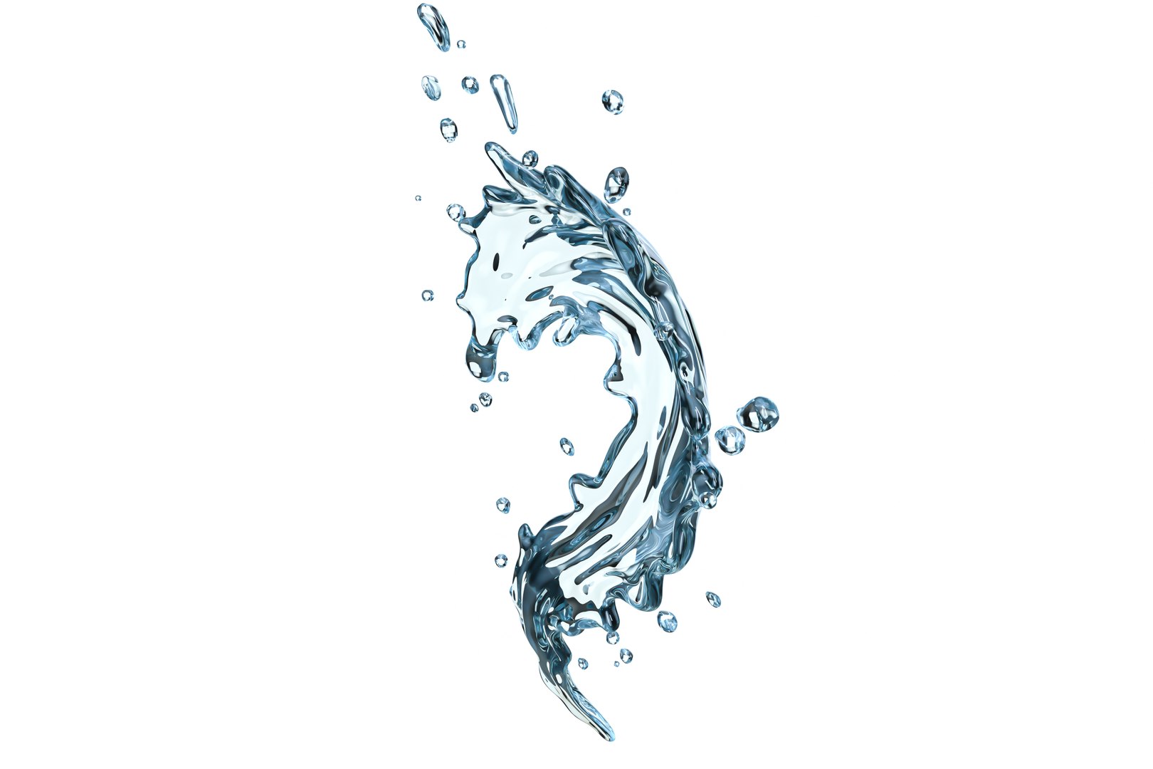 Water Curve Splash 3D Model - TurboSquid 2130359
