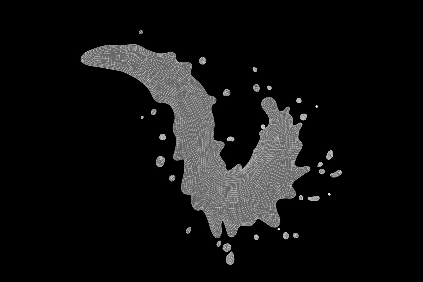 Water Curve Splash 3D Model - TurboSquid 2130359