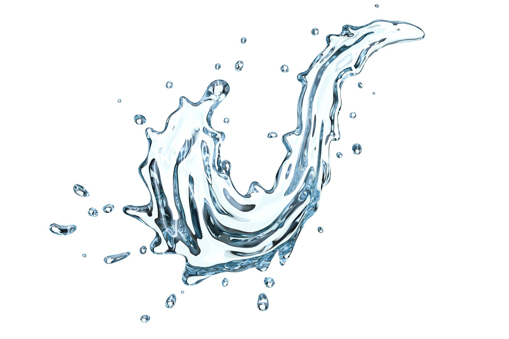 Water Curve Splash 3D Model - TurboSquid 2130359