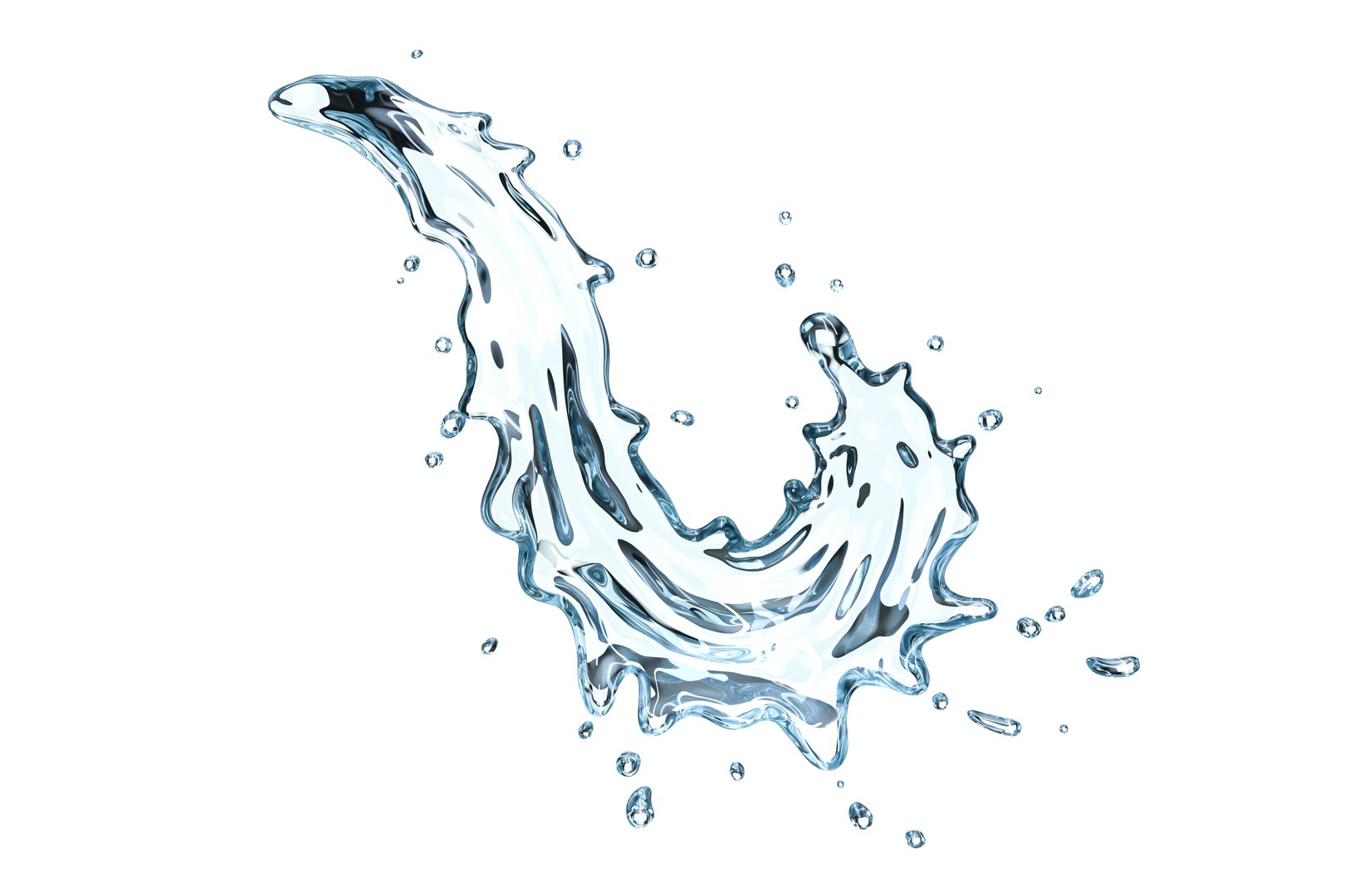 Water Curve Splash 3D Model - TurboSquid 2130359